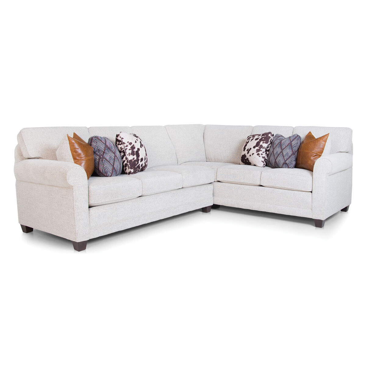 Semi-attached Back Sectional – Tyner Furniture
